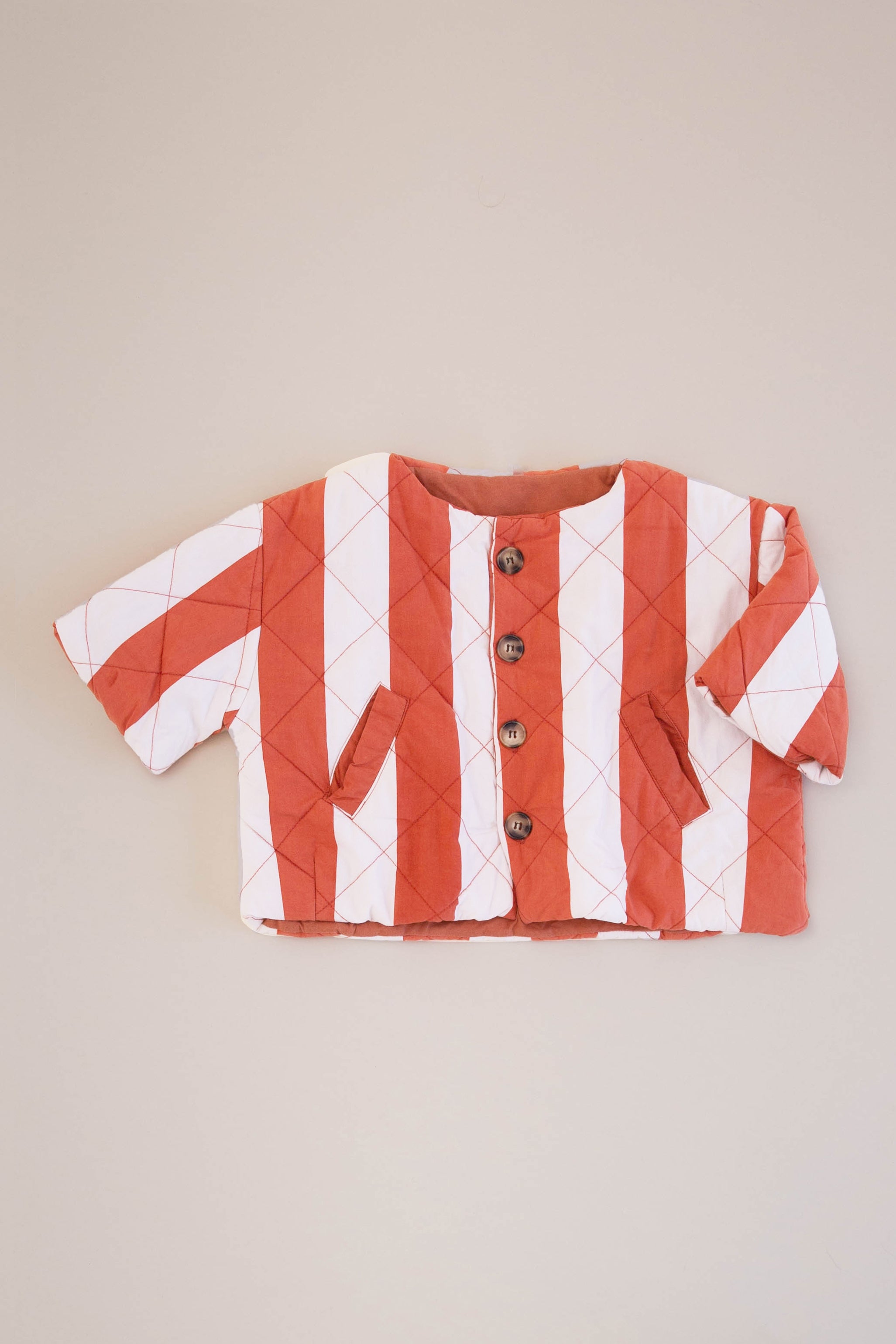 BOXY QUILTED JACKET, STRIPE – Shopdosclothing